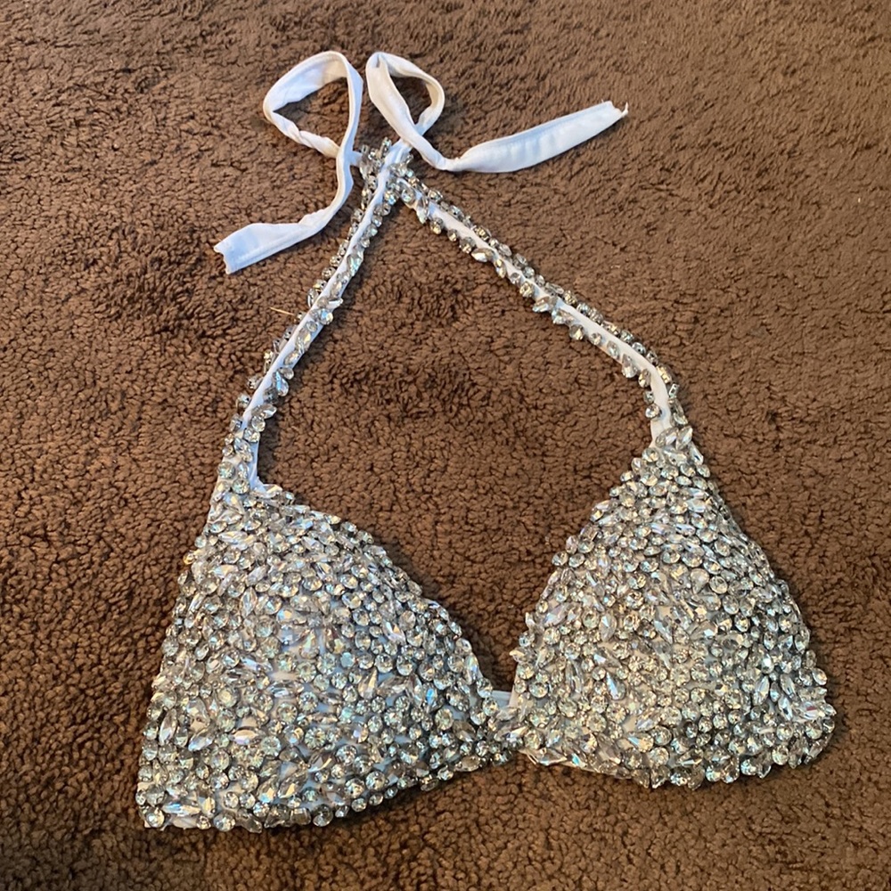 Gem Rhinestone Bra - Gem